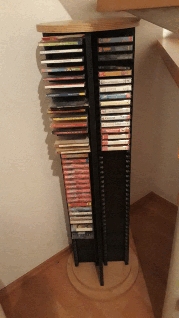 Rotating CD / Cassette rack. Solid & Sturdy * Cleaning out sale. Lots ...