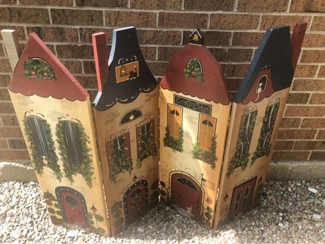 Hand Painted Wood Screen | Seasonal & Holiday for sale on Naperville ...