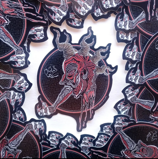 "DEMON MAZE" VINYL STICKERS (by Local Artist) | Arts & Crafts for sale ...