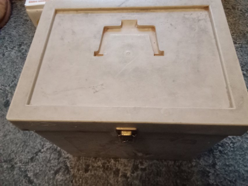 Hard plastic file box | Furniture: Office - by owner for sale on ...