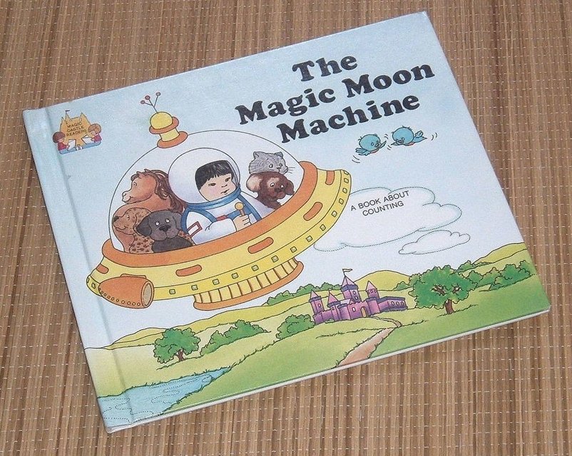Vintage 1988 The Magic Moon Machine Hard Cover Book | Books for sale on ...