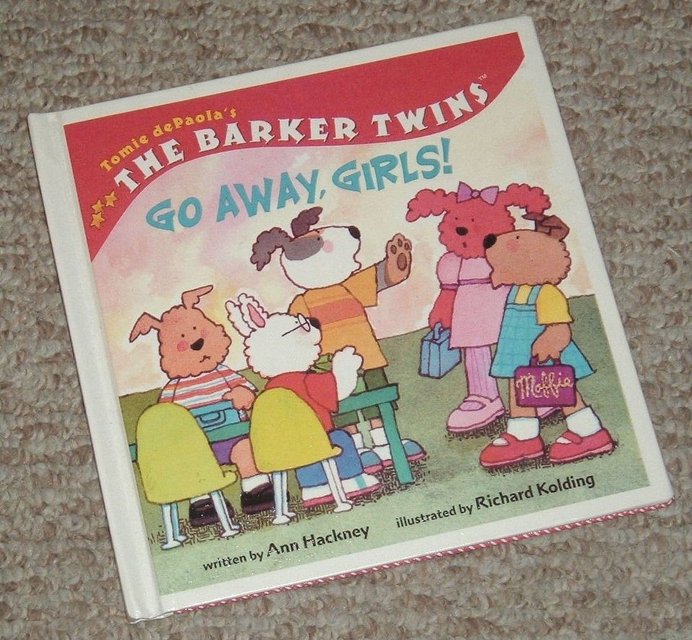 The Barker Twins Go Away Girls Hard Cover Book | Books for sale on ...