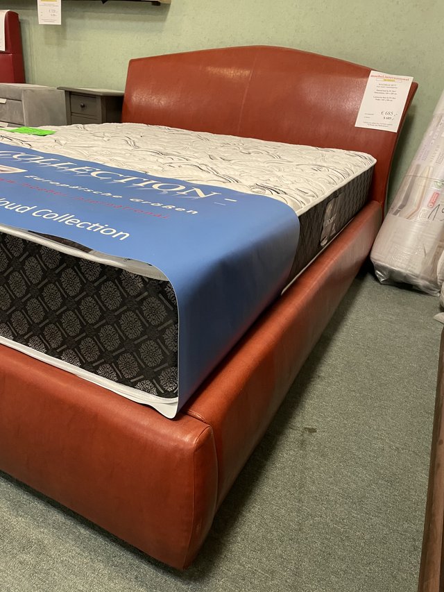 European Queen Bed+Basic Mattress -Bonnell Spring | Furniture: Home ...