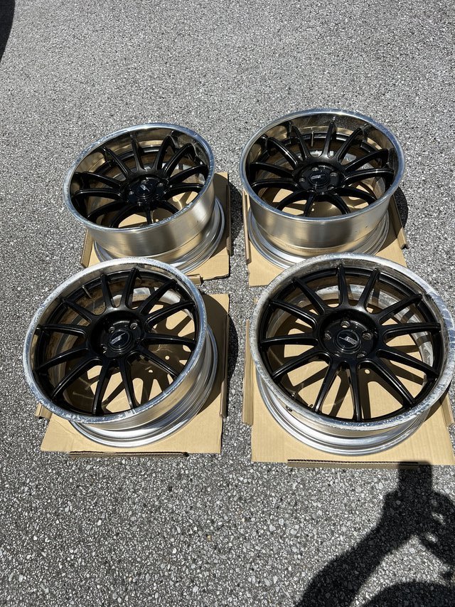 SSR PRISM DARK GUNMETAL & SSR RACING Black CAPS (2) 265/30 R19 93W & (2 ...