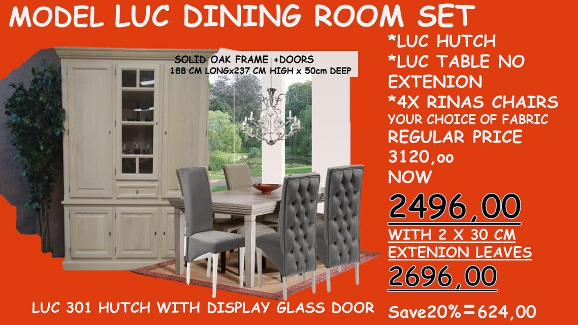 LUC DINING | Furniture: Home - by dealer for sale on Ramstein bookoo!